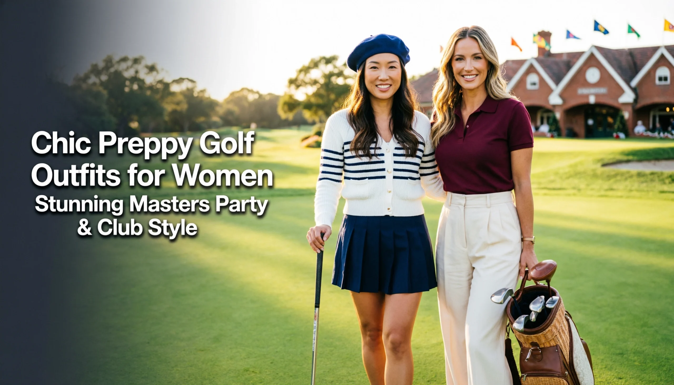 Chic Preppy Golf Outfits For Women: Stunning Masters Party & Club Style