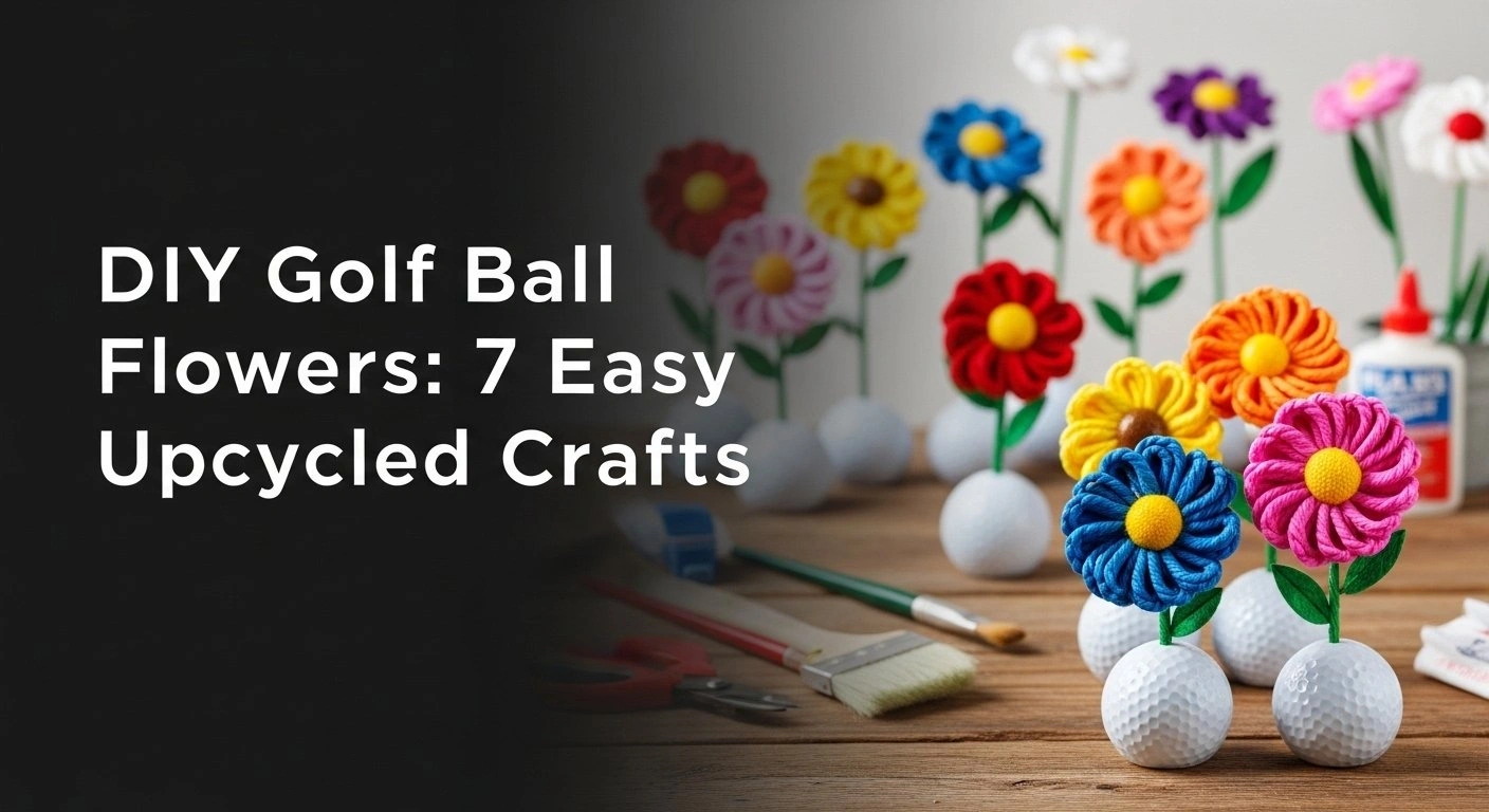 DIY Golf Ball Flowers: 7 Easy Upcycled Crafts For 2026