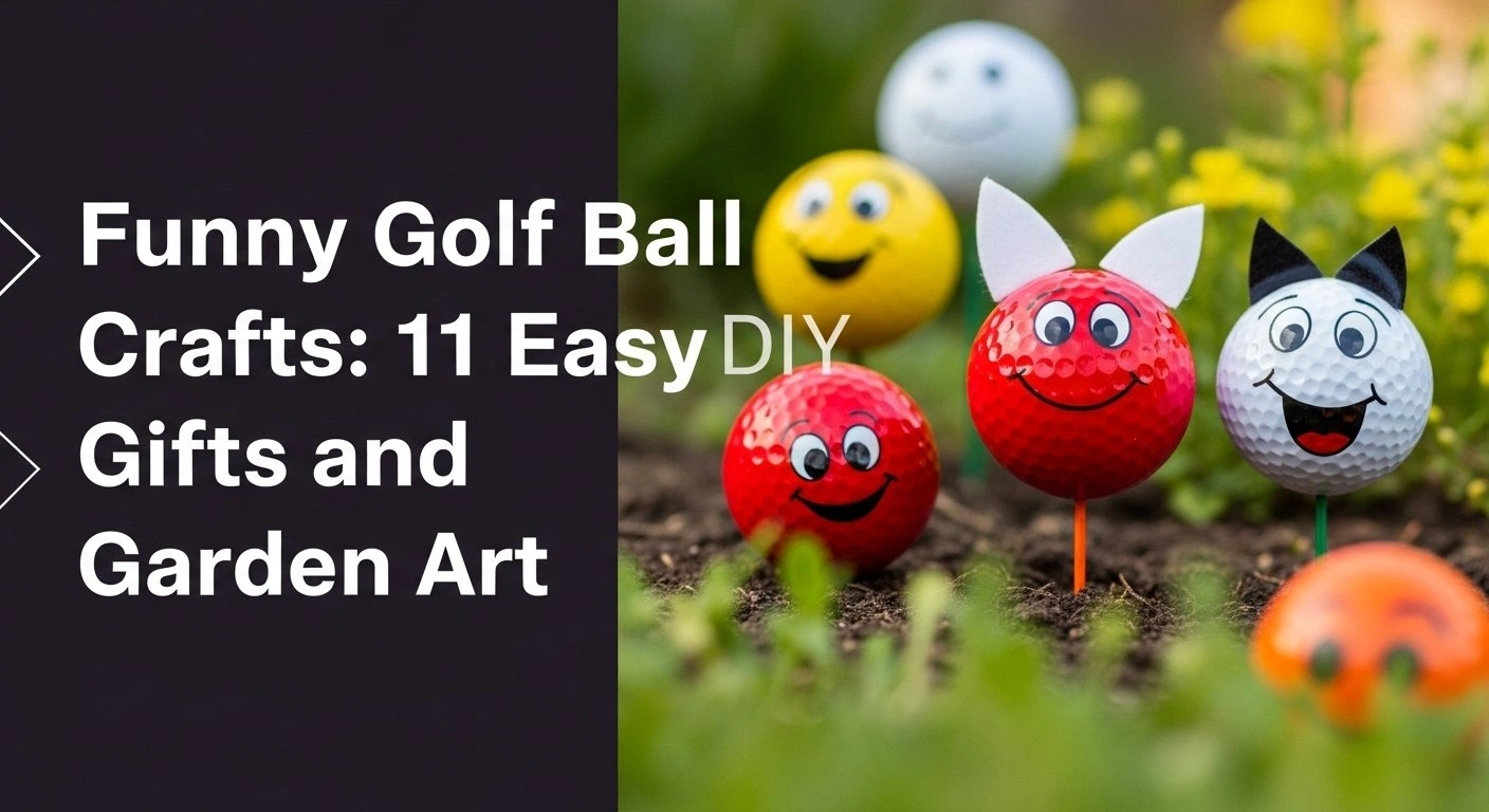Funny Golf Ball Crafts: 11 Easy DIY Gifts And Garden Art