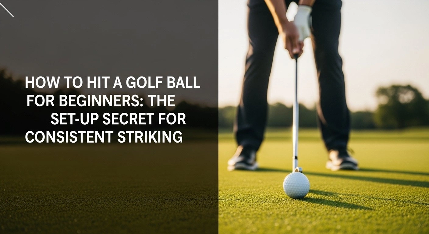 How To Hit A Golf Ball For Beginners: The Set-up Secret For Consistent ...